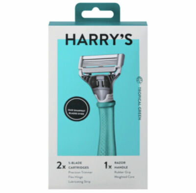 BRAND New Harry's Razor With 2 Blade Cartridges Navy Blue Men's Closest ...