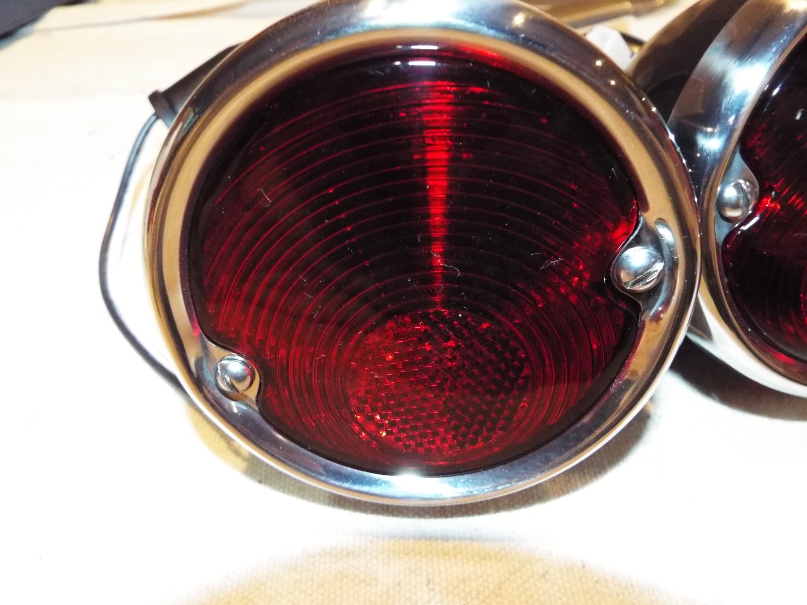 1955-56-57-58-59 Chevy Truck 2 Black Tail Light Assembly Kit w/Lens ...