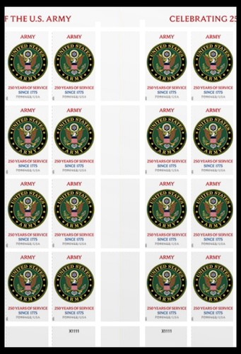US 6003a Army 250 Years imperf NDC vert gutter block 16 MNH 2025 | eBay