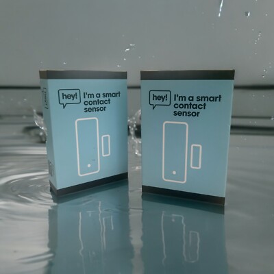 2 Pack Hey! Smart Window & Door Contact Sensor Works With Alexa ...