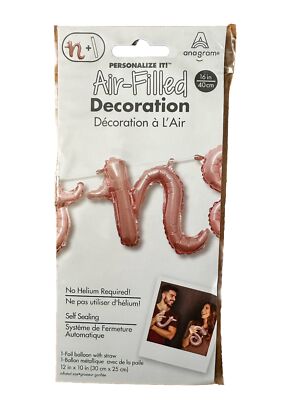 Air-Filled Lowercase Cursive Letters "n" Backdrop Balloons Banner ...