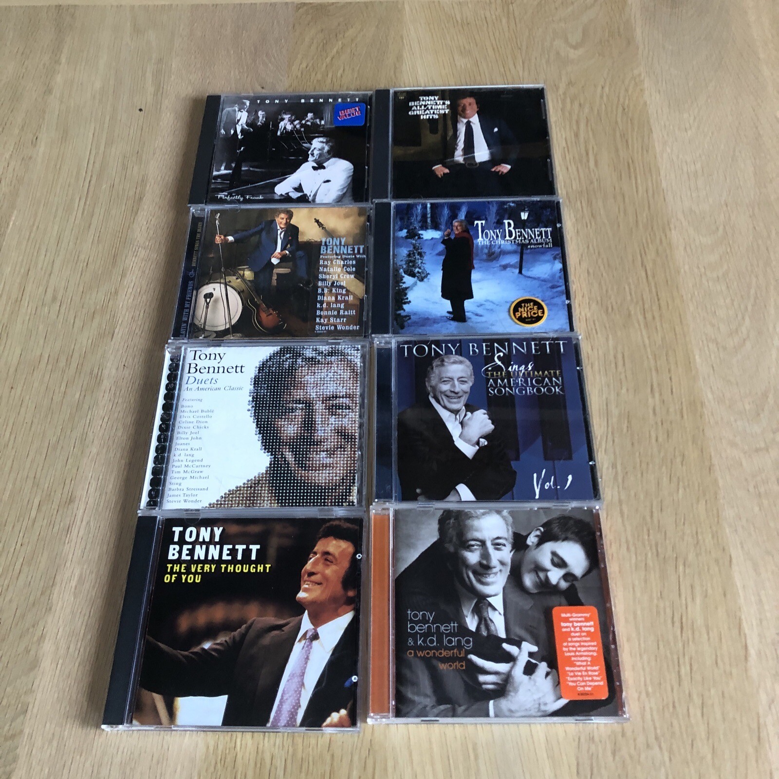 LOT OF 8 CD Tony Bennett Albums Greatest Hits Christmas Duets KD Lang ...