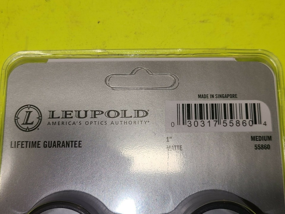 Leupold 55860 Rifleman Scope Rings 1-inch MOUNT FOR SAVAGE MOSSBERG ...