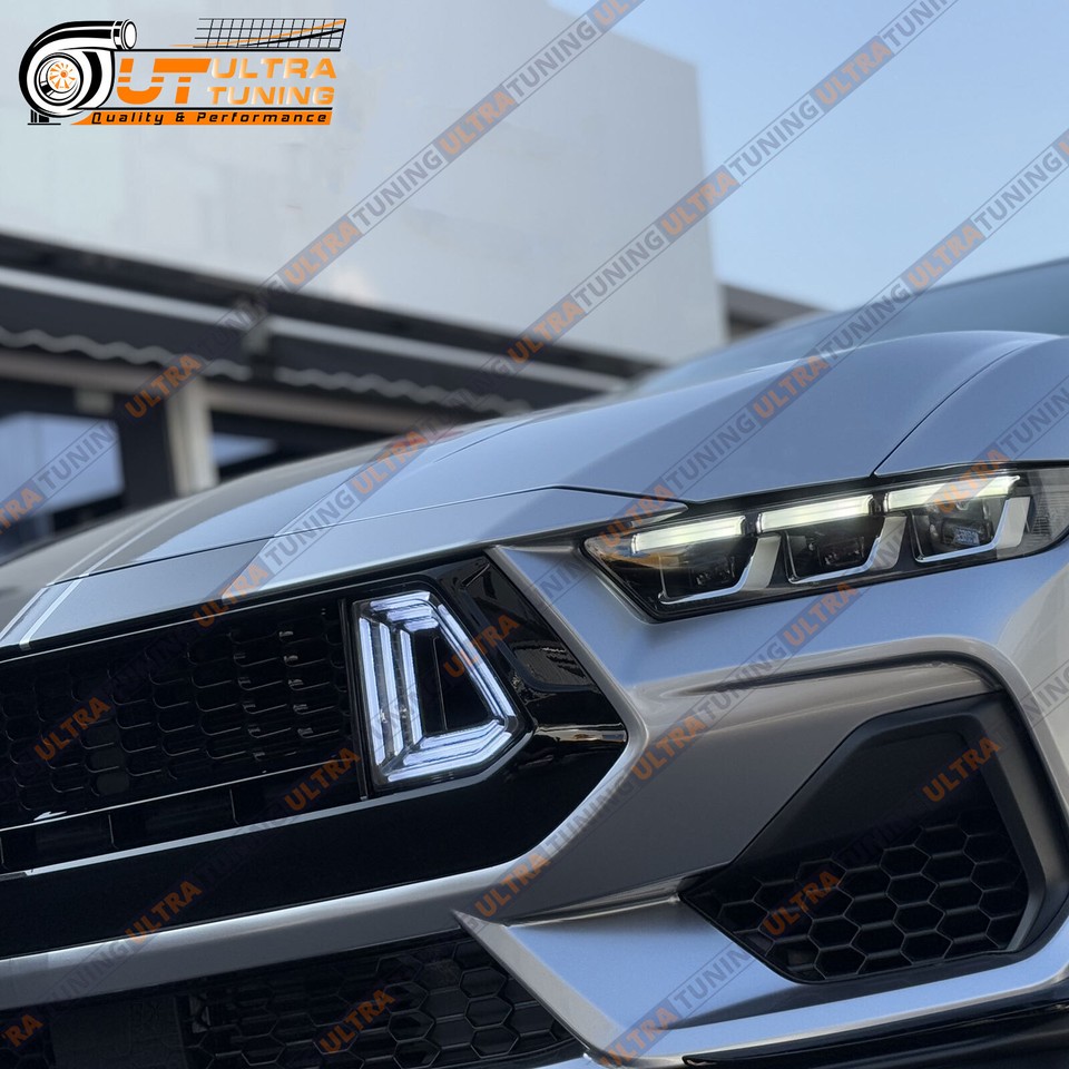 Front Upper Center Grille W/DRL LED For Ford Mustang 24-UP S650 GTD ...