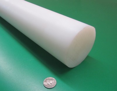 UHMW White Round Rod 3.00" Diameter x 60" Long, 1 Unit, Extruded | eBay