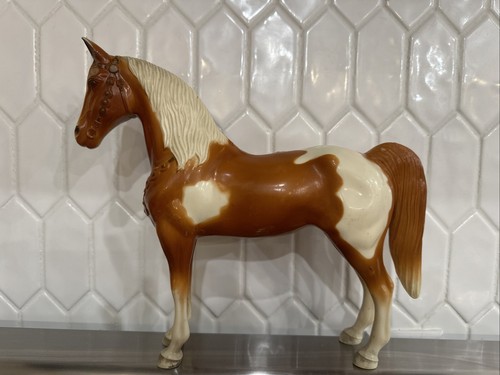 VINTAGE BREYER Horse Tan/white PINTO glossy Paint RARE HTF | eBay