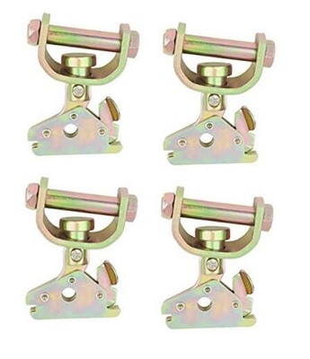 4 Pack E Track Roller Idler Swivel Fitting - 3300 LBS Capacity - 4 ...