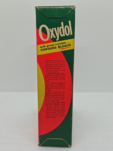 Oxydol Laundry Detergent Soap w/Green Crystals 1lb 4oz 5¢ Off Unopened ...