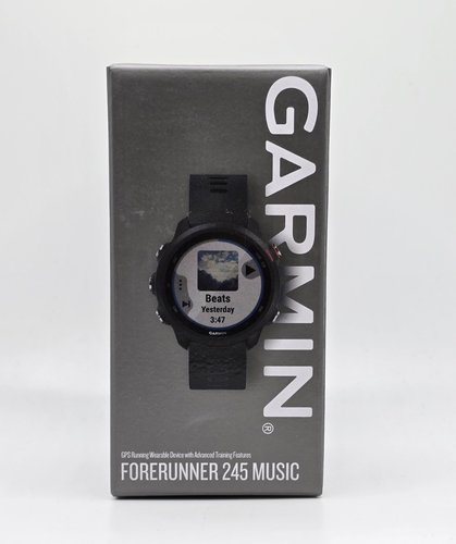 Garmin Forerunner 245 Music GPS Smartwatch - Black - Open Box ...