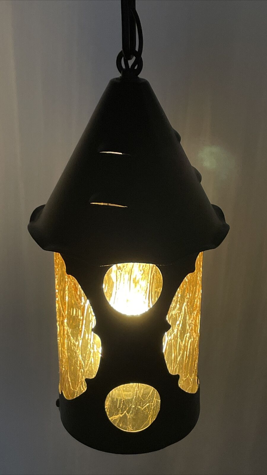 REWIRED Antique Vtg Tudor Porch Light Arts & Crafts Mission Gothic ...