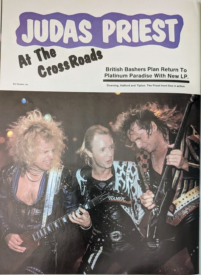 Hit Parader Magazine May 1988 AC/DC, Metallica, Poison, Bon Jovi ...