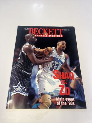 VNT April 1994 Beckett Basketball Monthly Magazine #45 Shaq & Zo Cover ...