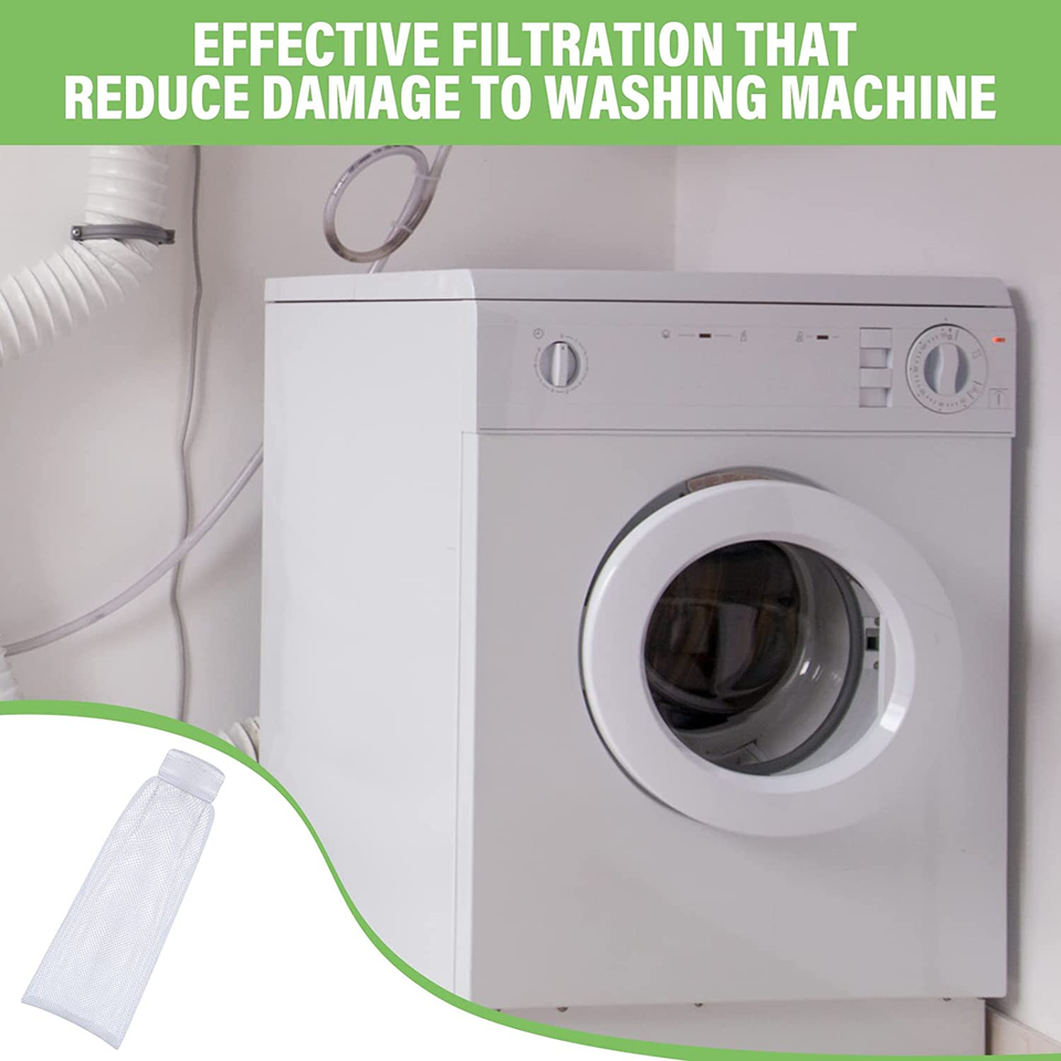 Washer Washing Machine Nylon Lint Trap Mesh Discharge Hoses Catcher 24 ...