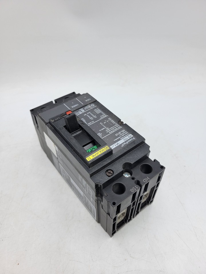 Square D HDL26125 Feed-Thru Circuit Breaker 125A 600V 2P 1PH HDL 125 ...