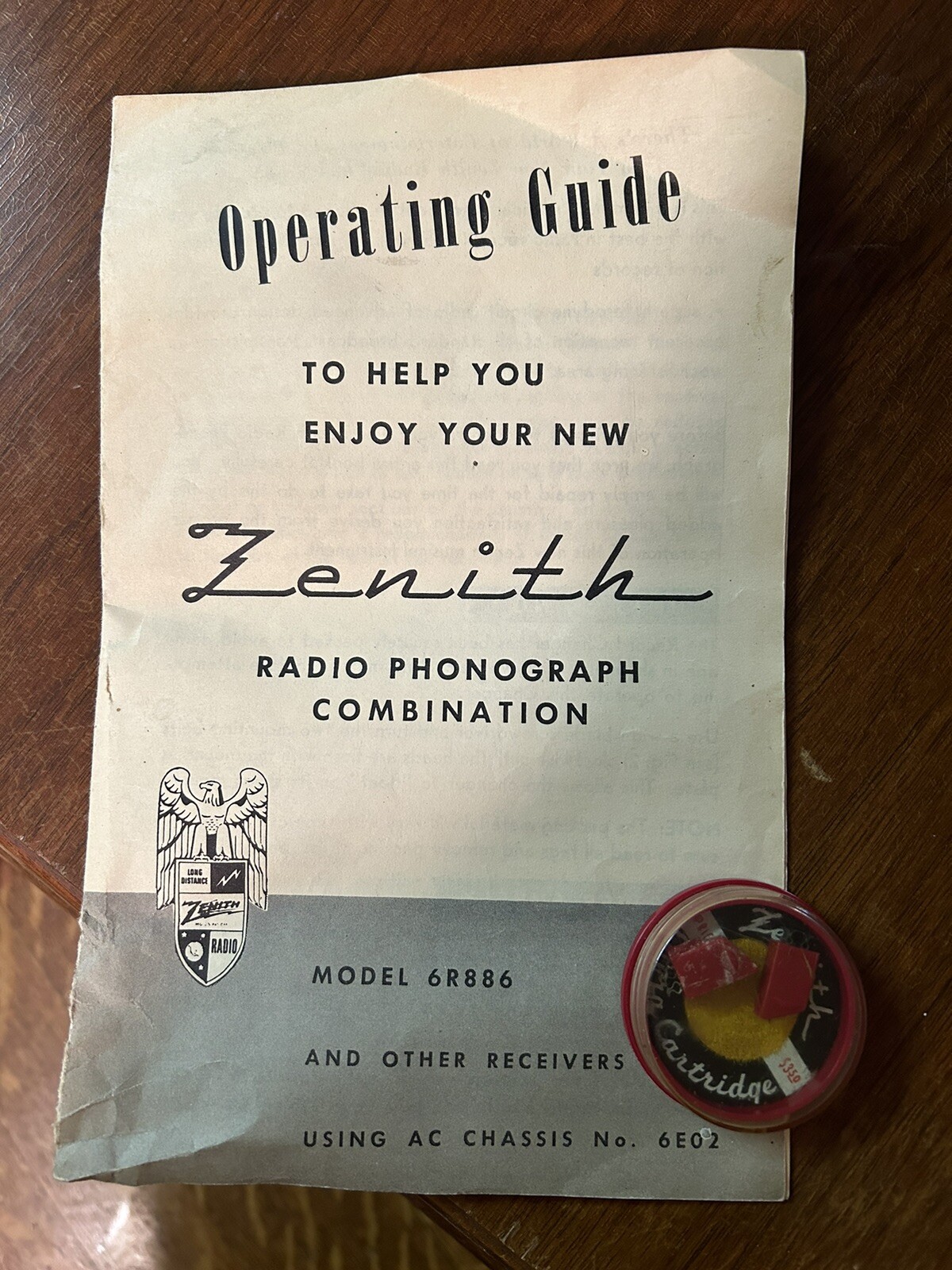 ANTIQUE ZENITH MODEL 6R886R Tube Radio Phonograph STILL WORKS! | eBay