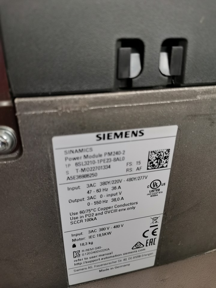 Siemens 6SL3210-1PE23-8AL0 + 6SL3244-0BB00-1PA1 | eBay