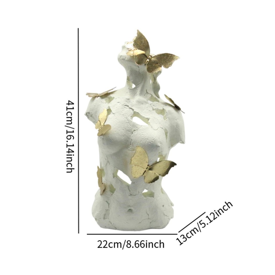 Female Bust Statue Body Figurine Crafts Gift Collection Feminine Body ...
