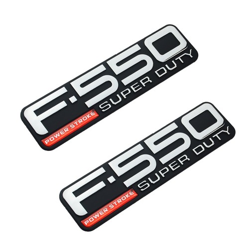 Fits 99-04 F550 Powerstroke super duty Passenger & Driver Fender Emblem ...