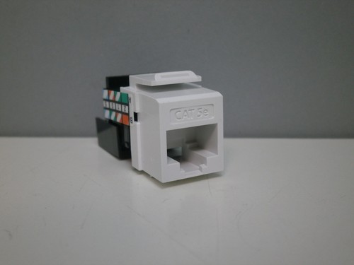 Leviton 5G108-RW5 Cat5e Data Ethernet Snap-in Jack Connector White | eBay