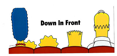 THE SIMPSONS MOVIE SCREENING ATTENDEE TICKET CARD STRONG WARNING ISSUED ...