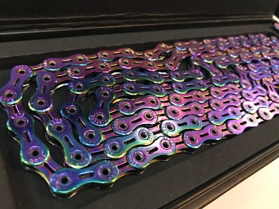 SUMC 12SL 12-Speed Road / MTB Full-Hollow Rainbow Bicycle Chain-126 ...