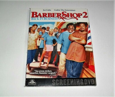 BARBER SHOP 2 ICE CUBE & CEDRIC FULL-LENGTH SCREEN DVD MOVIE LIKE NEW ...
