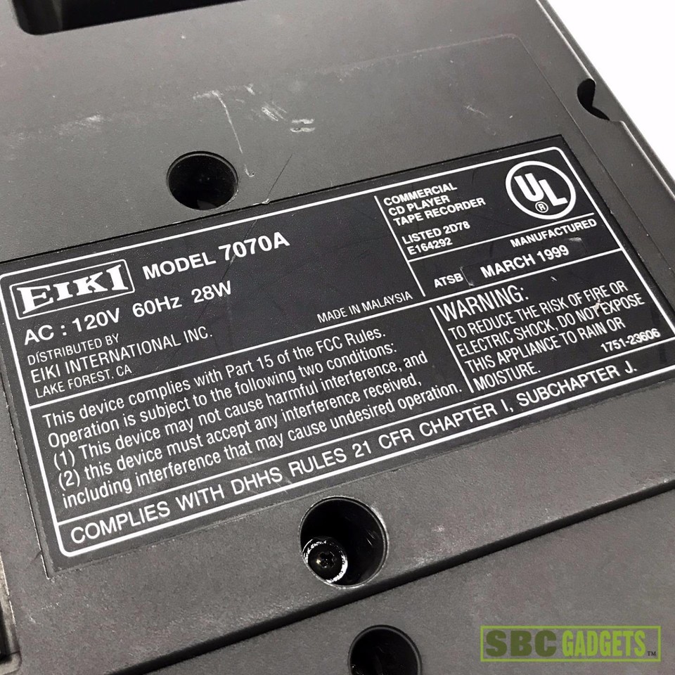 [LOT OF 5] For Parts Eiki 3270A, 5190A, 5090A, 7070A Cassette Tape ...