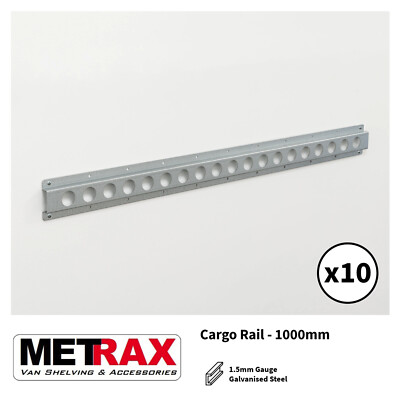 10x Cargo rail 1000mm (10m) lashing track load restraint van racking ...