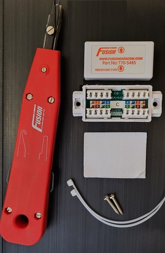 CAT6 IDC 4 Pair 8 Way Junction Box 8P8C Inline Cable Coupler and IDC ...