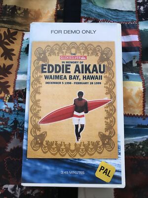 RARE 1998-1999 QUIKSILVER EDDIE AIKAU BIG WAVE INVITATIONAL VHS EDDIE ...