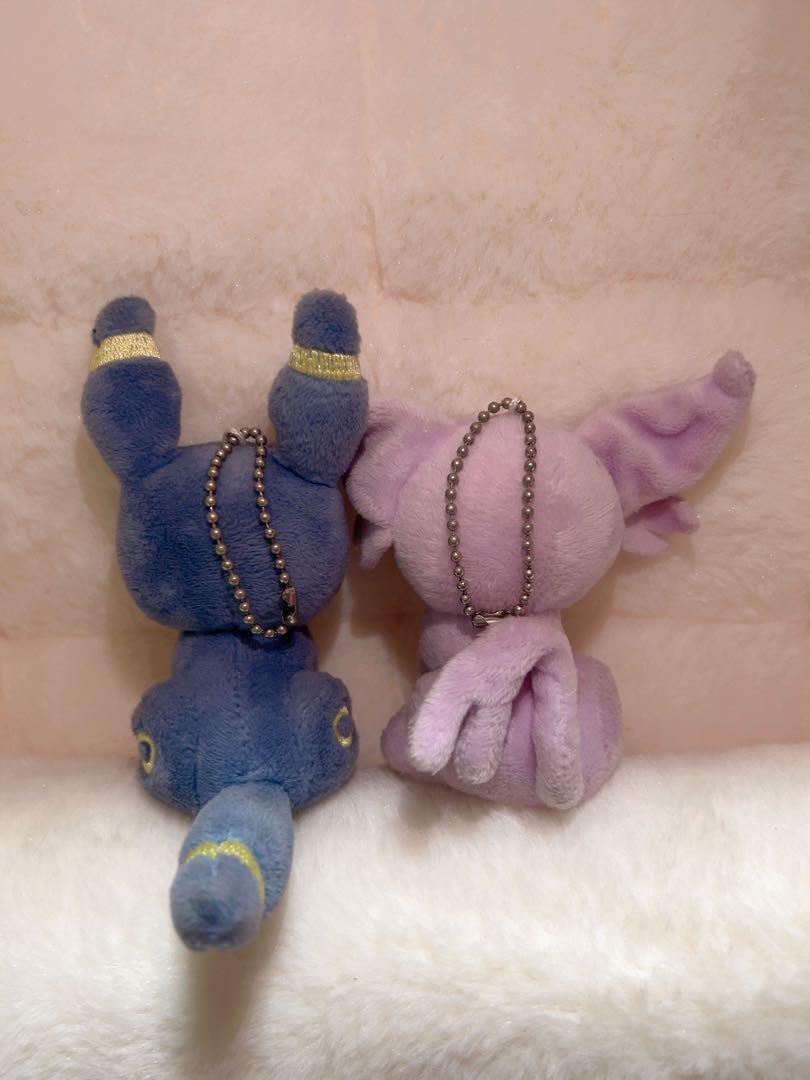 Pokemon Umbreon & Espeon Ditto Transform Plush Mascot set of 2 Original ...