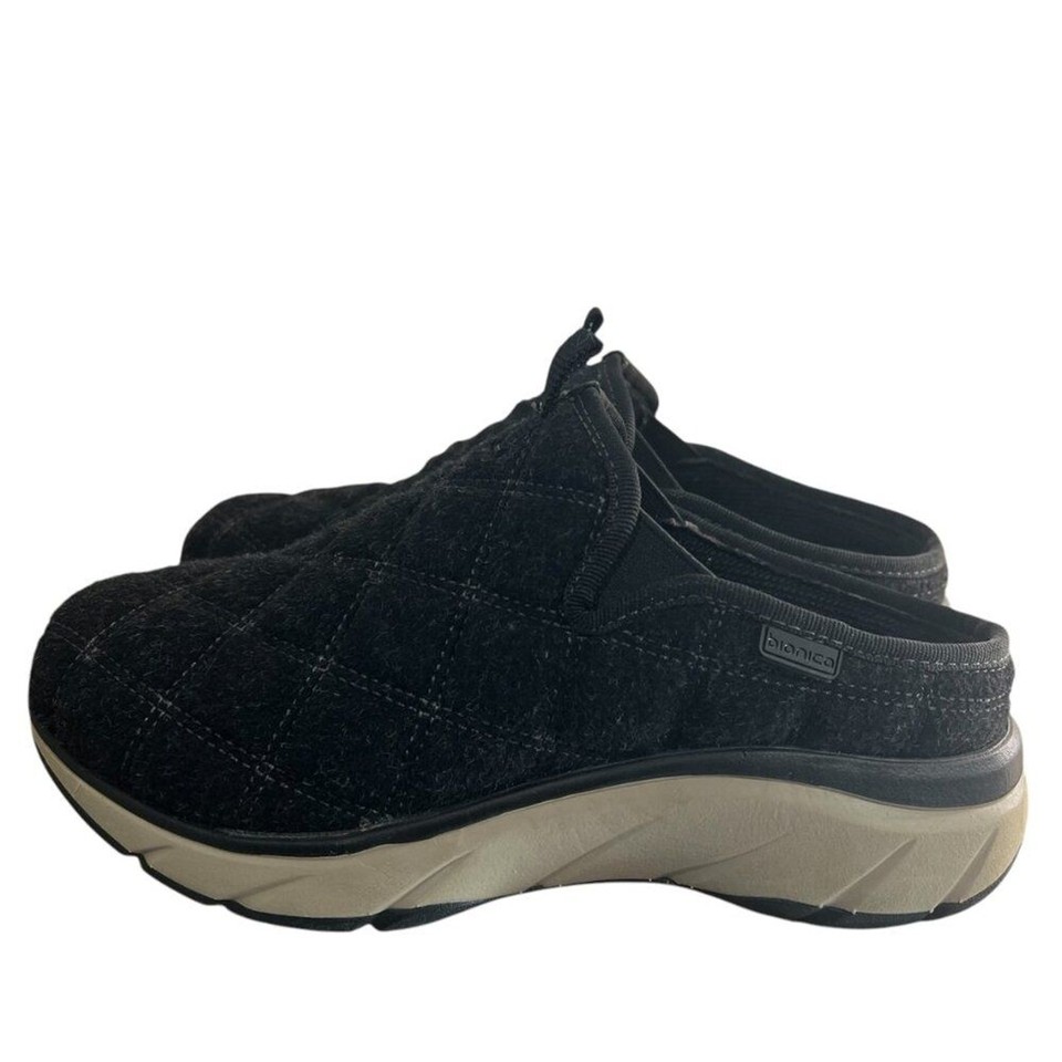 Bionica Akina Wool Clogs Womens 7M Gray Slip On Comfort Casual Mules ...