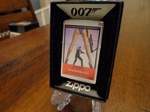 JAMES BOND 007 FOR YOUR EYES ONLY MOVIE POSTER ZIPPO LIGHTER MINT IN ...