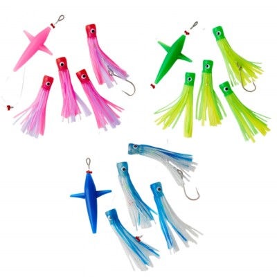 Chugger Daisy Chain Rigged Trolling Lure Saltwater Fishing Lure Bag ...