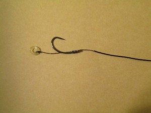 10 bait band hair rigs 15lb coated bown braid hook,carp course fishing ...