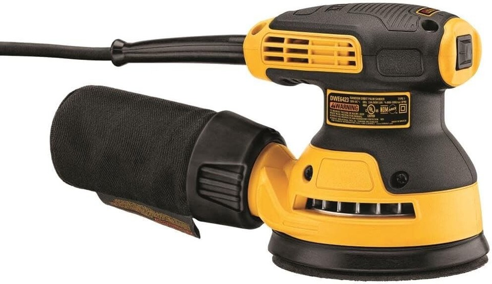 DeWalt DWE6423K 5" Variable Speed Random Orbit Sander Kit w/ Dust Bag ...