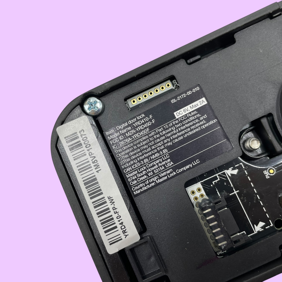 Yale Security Assure Lock 2 WiFi Deadbolt YRD410-WF1-BSP Black Suede # ...