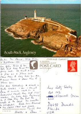 Continental South Stack Anglesey Lighthouse Cliffs Postcard | eBay