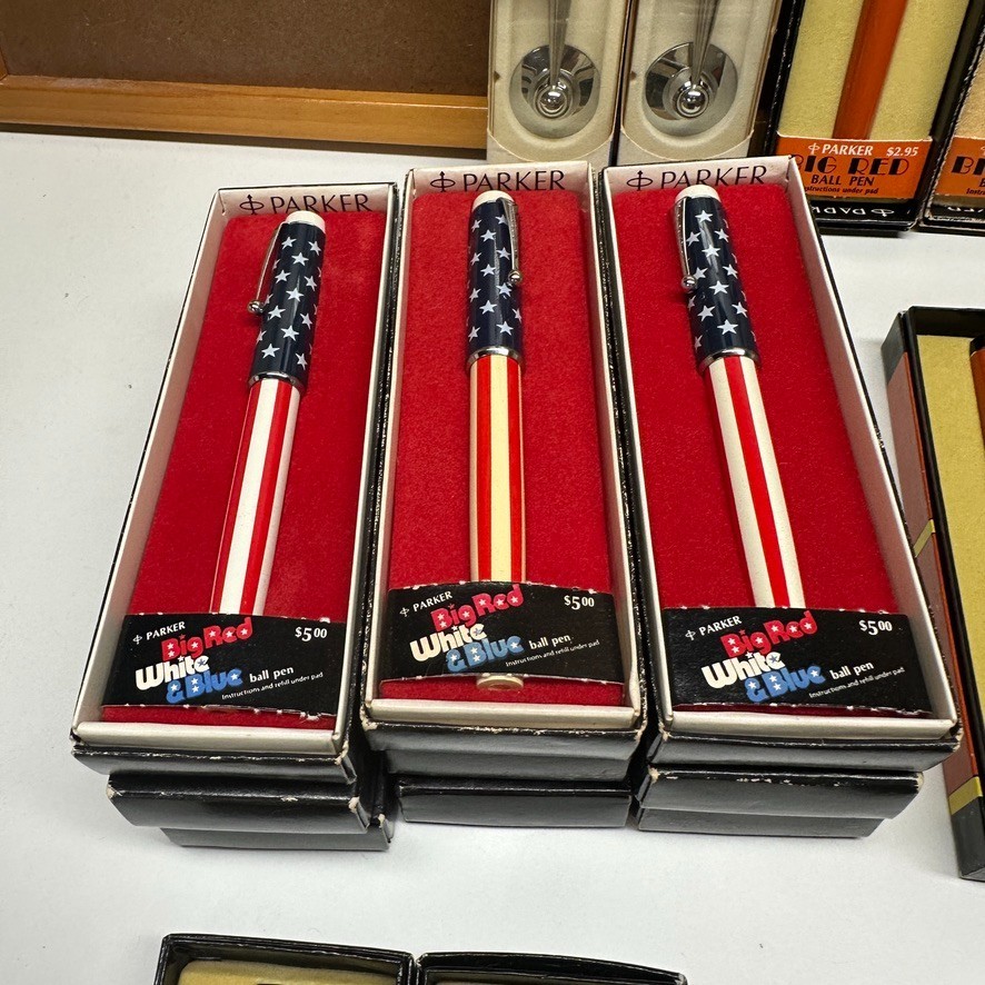 Parker Big Red Pen Lot of (88) Ballpoint 70s Many Color Promo | eBay