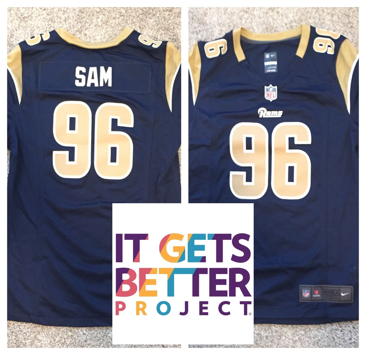 Michael Sam Rams Uniform