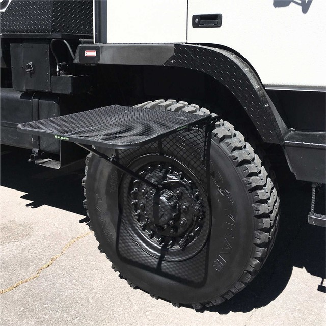 Tailgater Tire Table Steel Tire-Mounted Table - Black (TGMESH) for sale ...