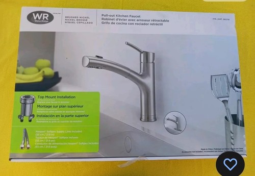 Water Ridge Full Out Kitchen Faucet Brush Nickel ,New in Opened box. | eBay