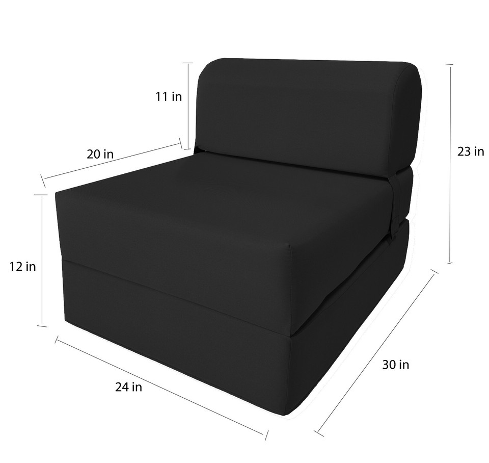 Sleeper Chair Folding Foam Beds, Foldable Couch Sit Sleep 6 x 24 x 70 ...