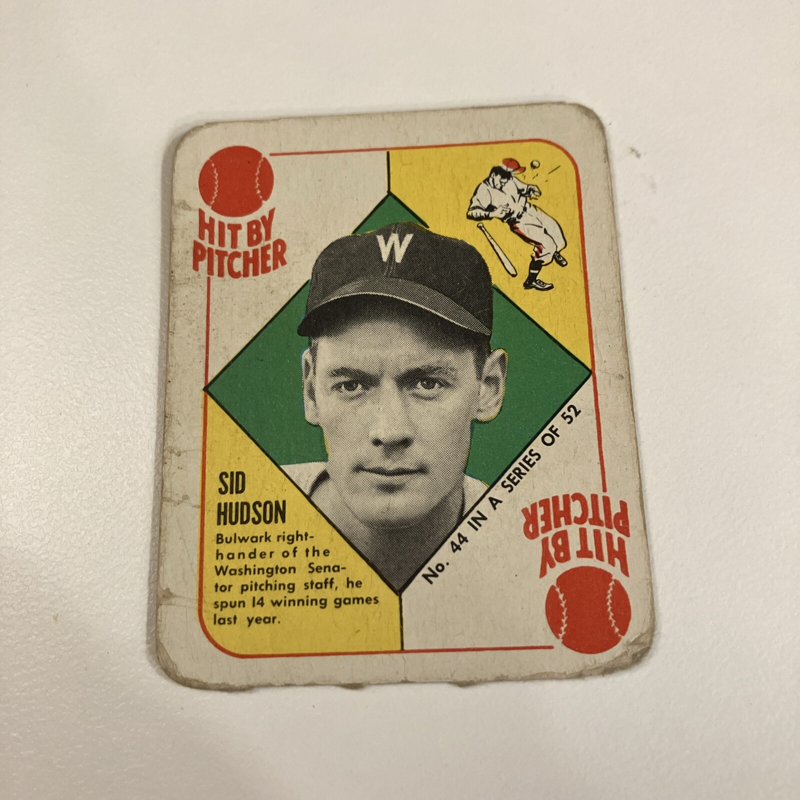 1951 Topps - Red Backs #44 Sid Hudson | eBay
