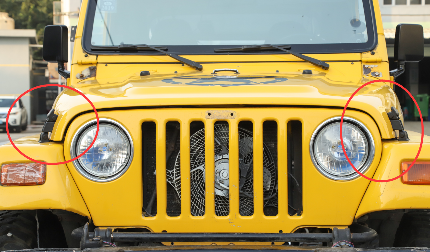 Hood Latches Set of 2 -Replaces 55176636AD,68038118AA,42422 for Jeep ...