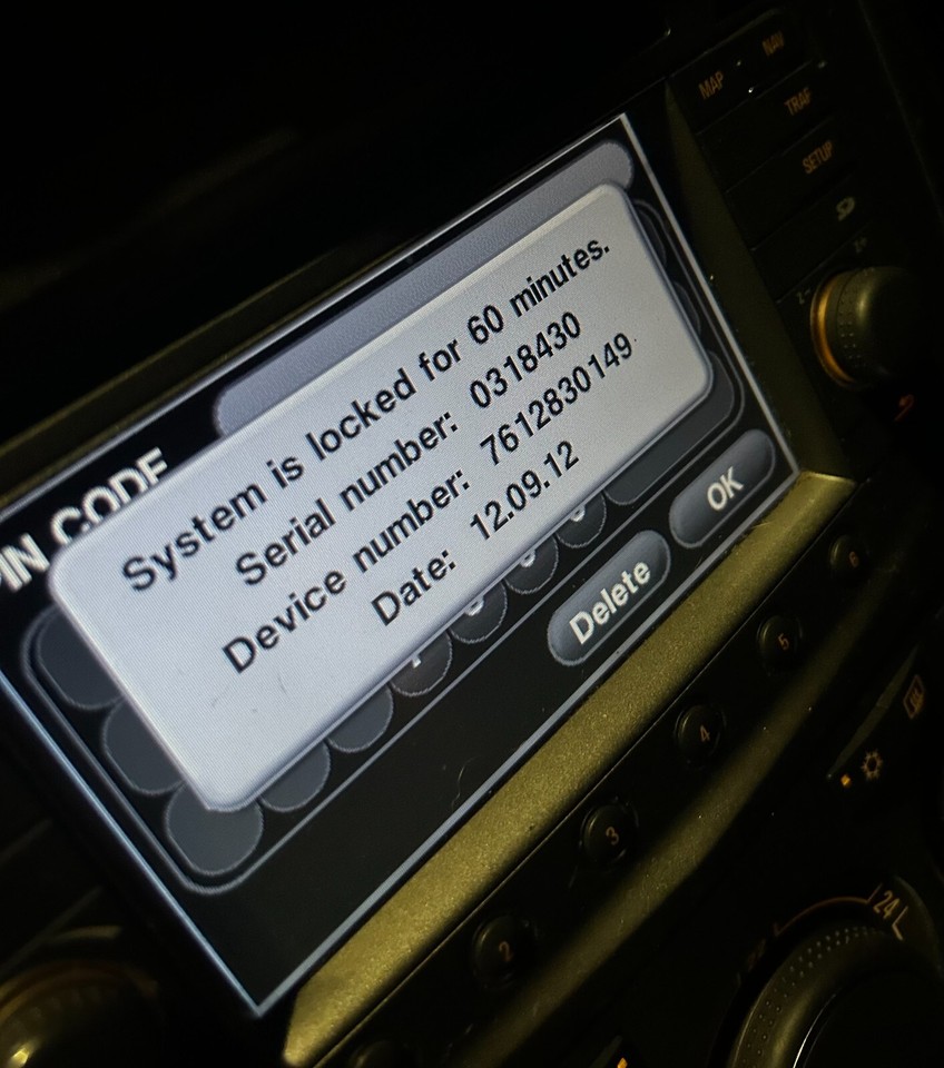 VAUXHALL OPEL RADIO PIN CODE UNLOCK TOUCH CONNECT ANTARA CORSA ZAFIRA ...