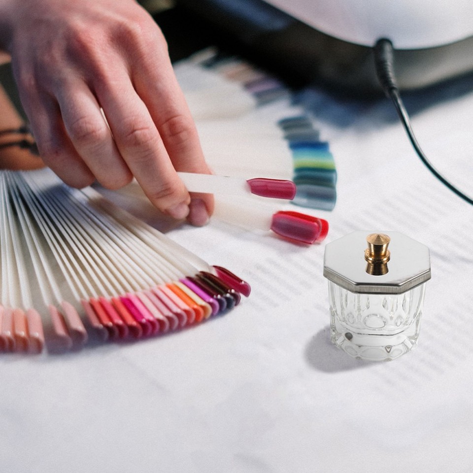 Nail Dappen Dish Glass Nail Dish Cup Nail Liquid Holder Manicure Nail ...