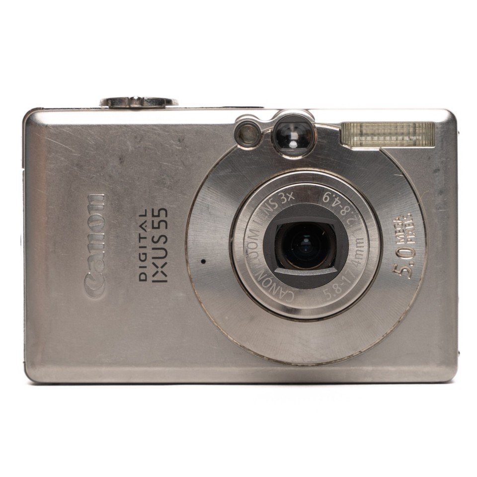 Canon Digital IXUS 55 5.0MP Silver Digital Camera Well Used | eBay