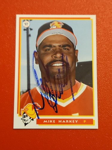 ⚾️ 2003 Grandstand Fort Wayne Wizards Mike Harkey Auto Signed Autograph ...