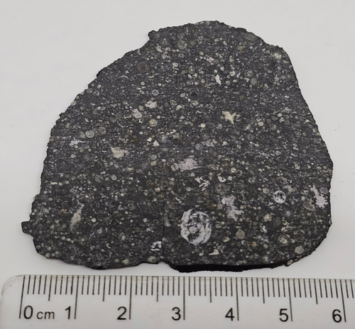 16.42g Allende CV3 Carbonaceous Chondrite Meteorite Slice with Crust | eBay